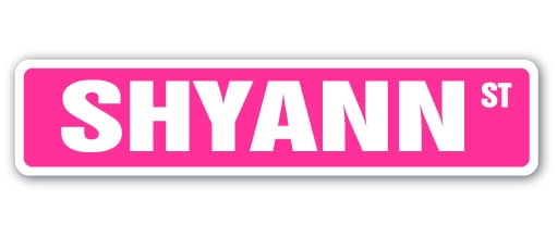 SHYANN Street Sign Childrens Name Room Sign | Indoor/Outdoor | 24" Wide ...