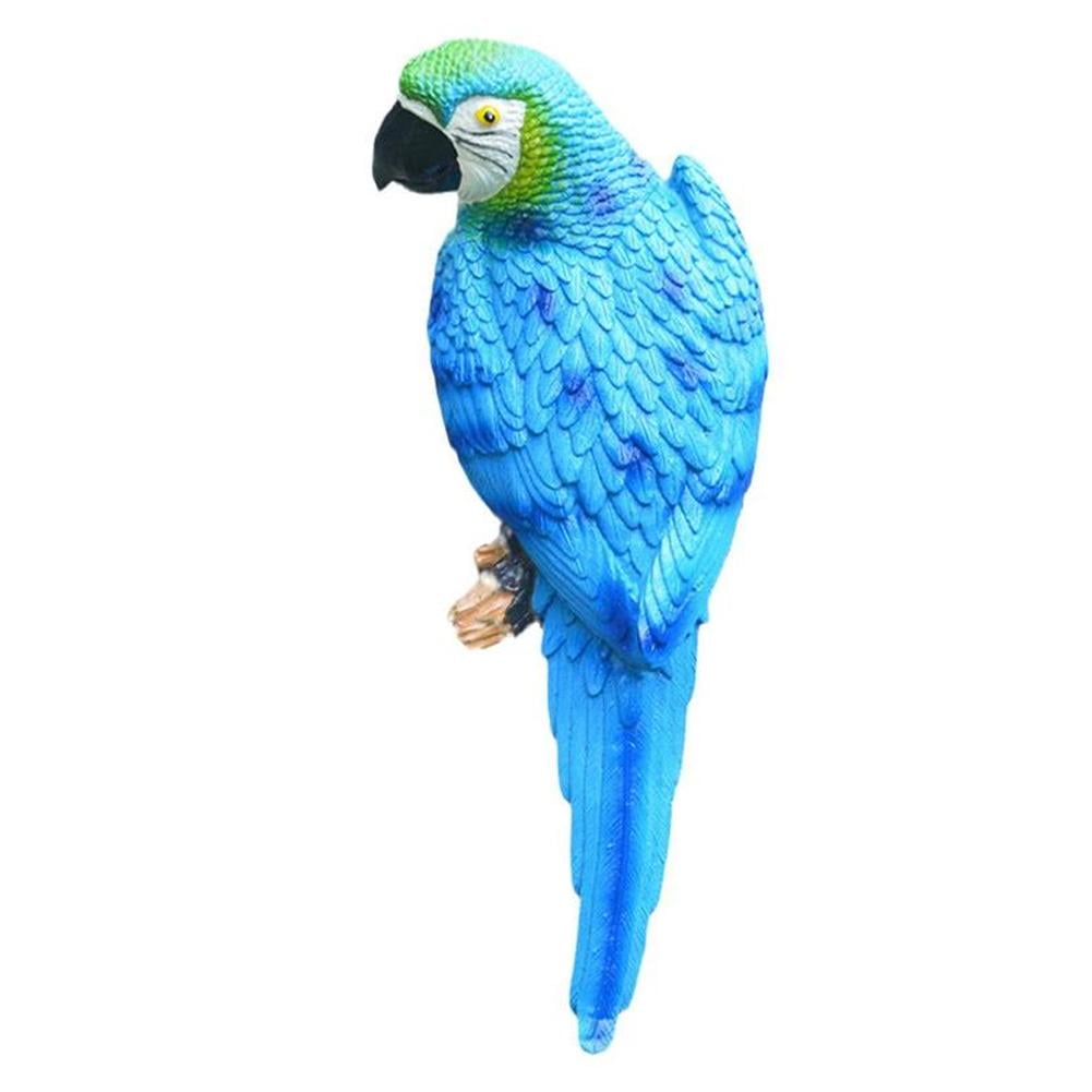SHYKNYU Resin Parrot Statue Wall Mounted Simulation Wall Hanging Crafts ...