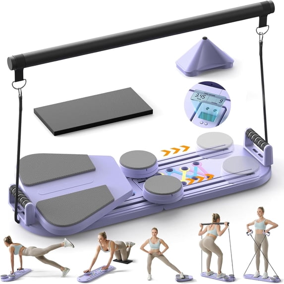 SHYUJAJIE Pilates Board Pilates Reformer Set, 8-in-1 Multifunctional ...