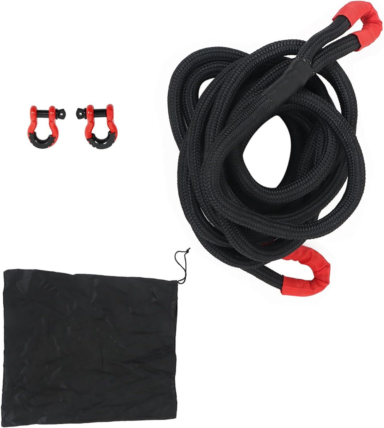 SHZAITOR 1 Inch x 30 Ft Kinetic Energy Tow Recovery Rope (36,500 LBS ...