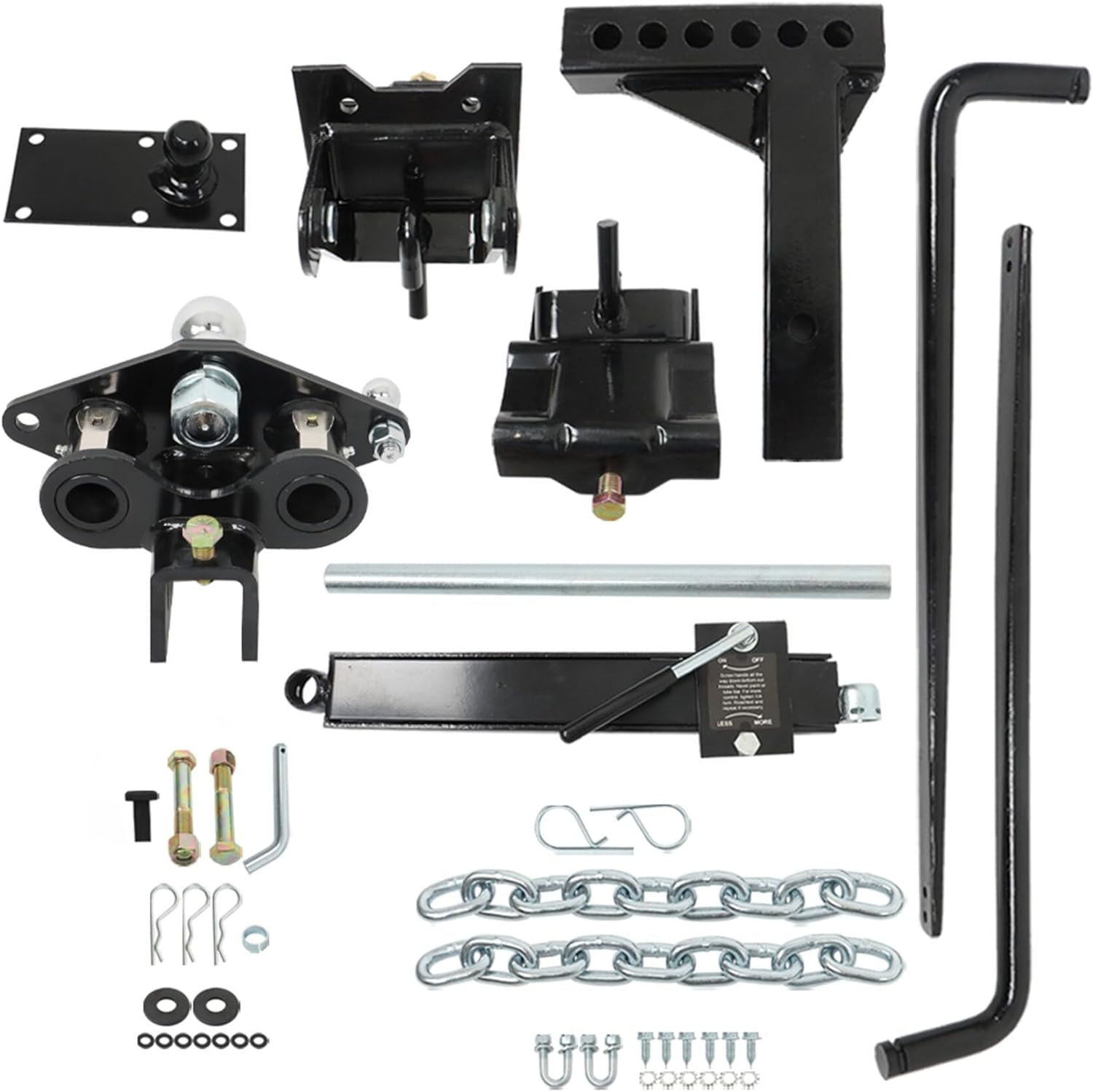 SHZAITOR 1000 lbs Weight Distribution Hitch Kit with Sway Control for ...