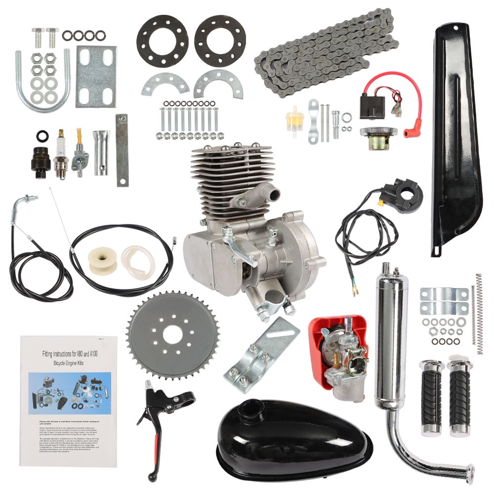 SHZAITOR 100cc Bicycle Motor Kit Push Bike Motorized 2 Stroke Petrol ...