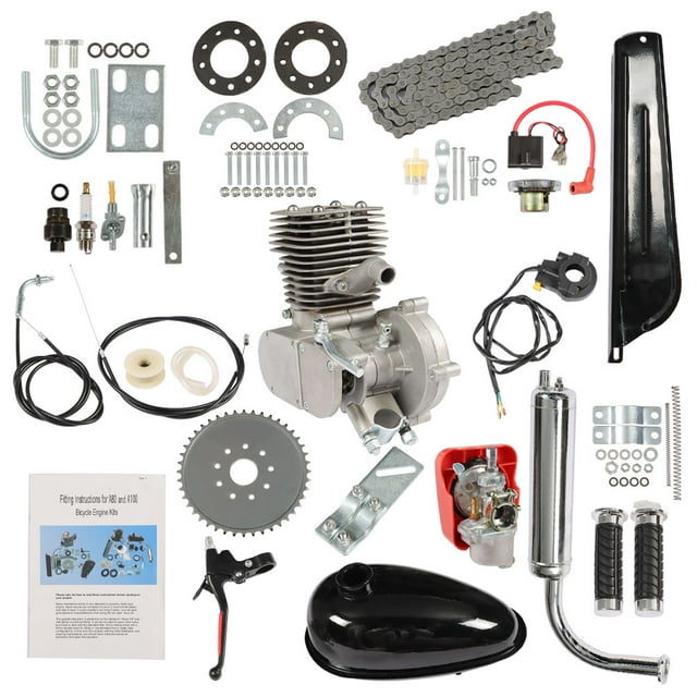 SHZAITOR 100cc Bicycle Motor Kit Push Bike Motorized 2 Stroke Petrol ...