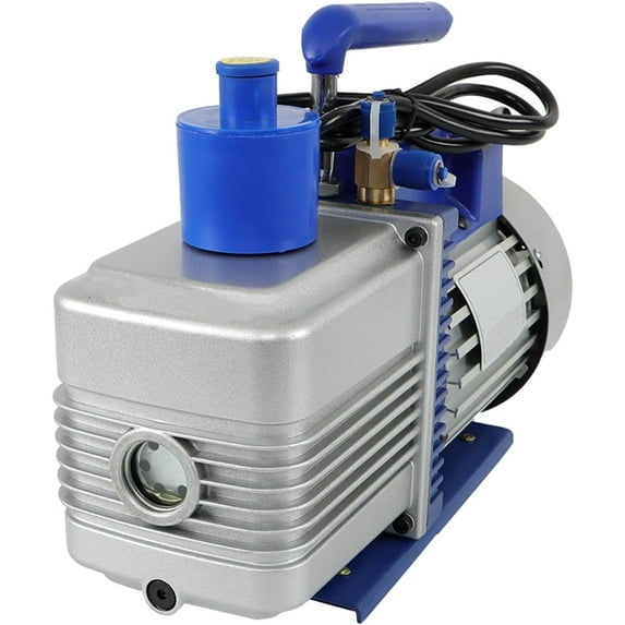 SHZAITOR 110V Vacuum Pump 9.6CFM 1HP Rotary Vane Vacuum Pump Single ...