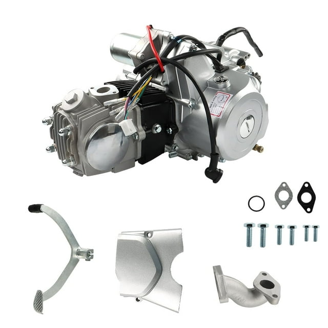 SHZAITOR 125cc Semi Auto Engine Motor for Go Kart Cart ATV Quad Taotao Coolster Buggy SSR ...