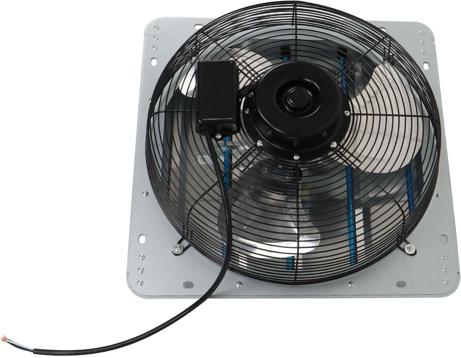 SHZAITOR 16 Inch Shutter Exhaust Fan Aluminum High Speed Wall Mounted ...