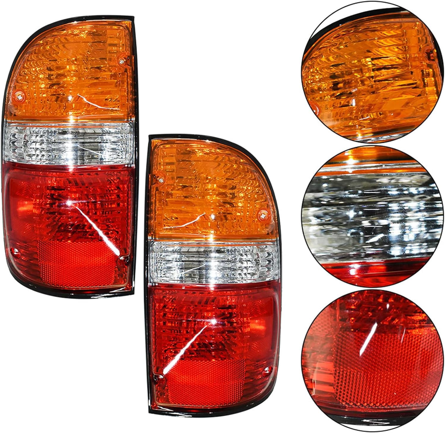 SHZAITOR 2 PCS Tail Lights Assemblies Replacement for 2001-2004 Toyota ...