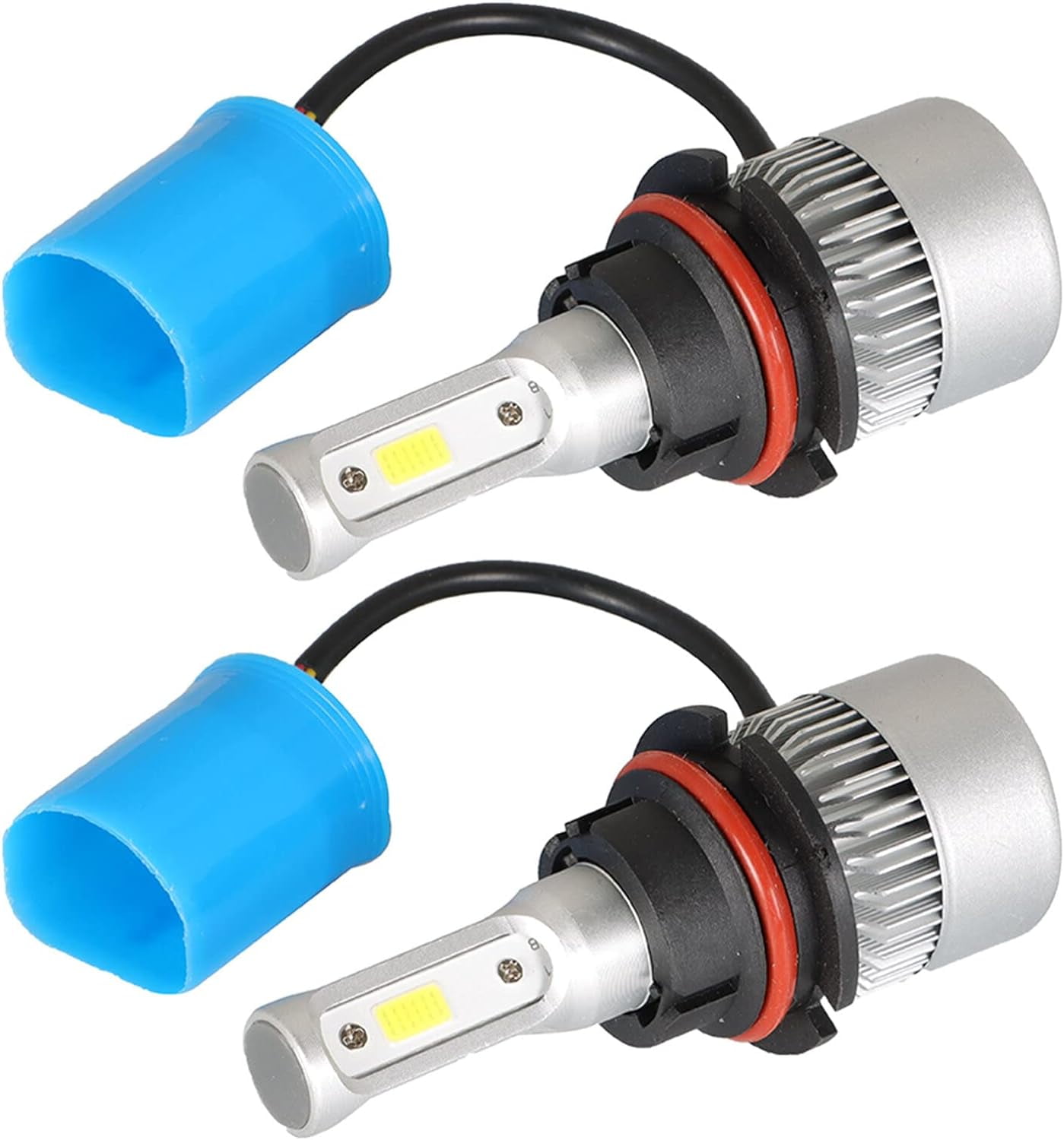 SHZAITOR 2Pcs HB5/9007 LED Headlight Bulbs,100W 8000LM 6500K Cool White ...