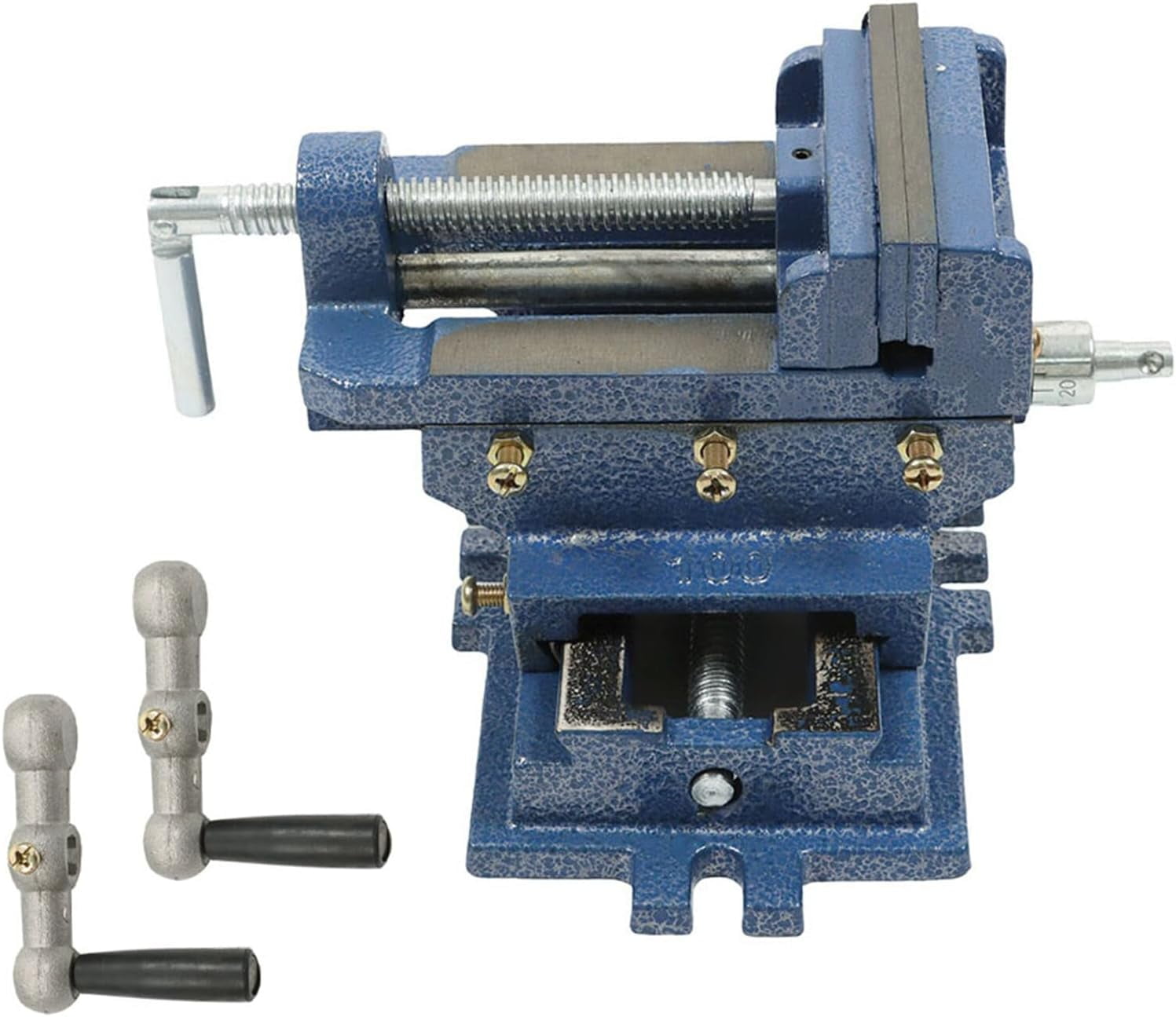 SHZAITOR 4 Inches Bench Vise Milling Machine Drilling Cross Drilling ...