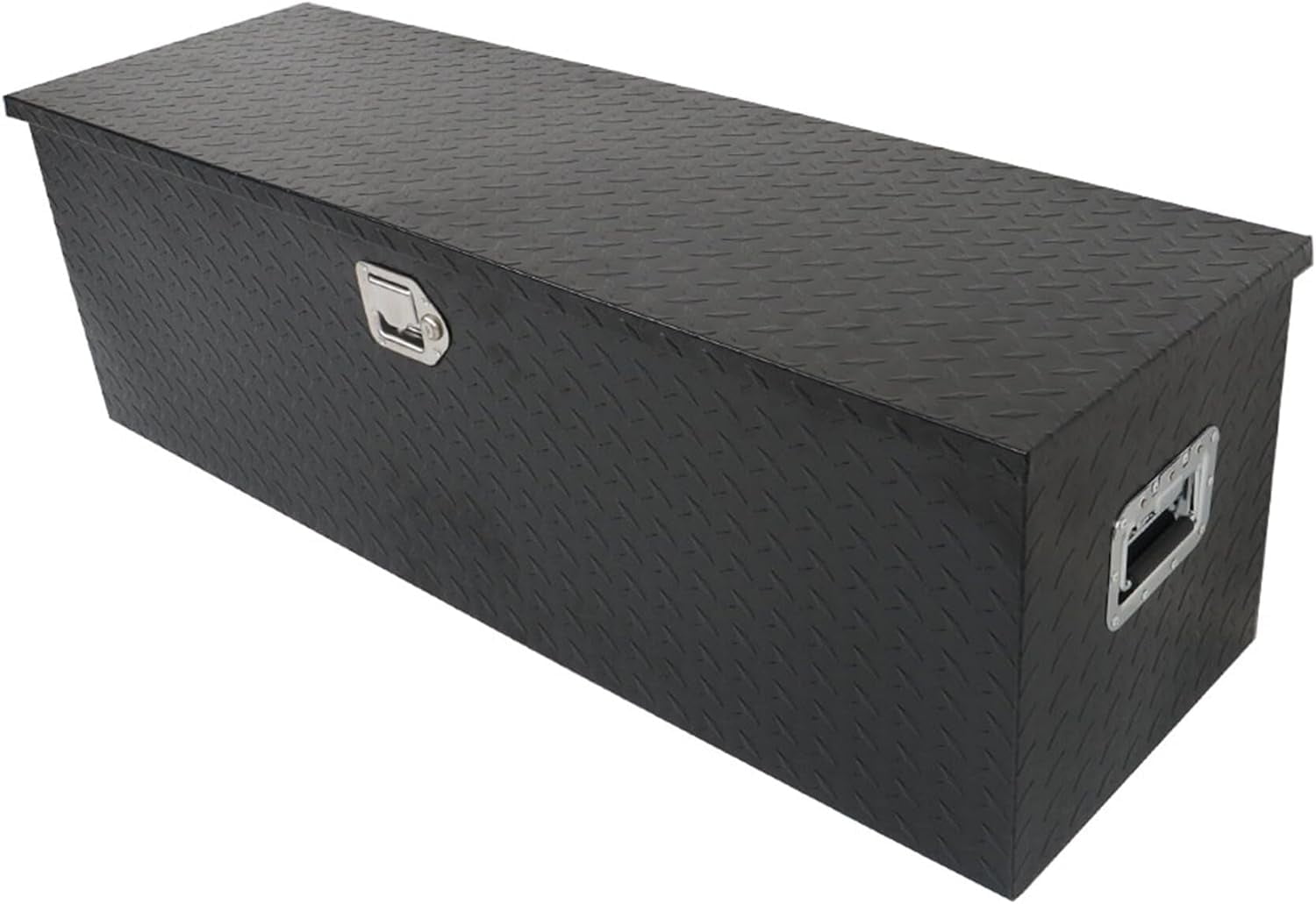 SHZAITOR 49 Inch Black Aluminum Toolbox Storage Tools Heavy Textured ...