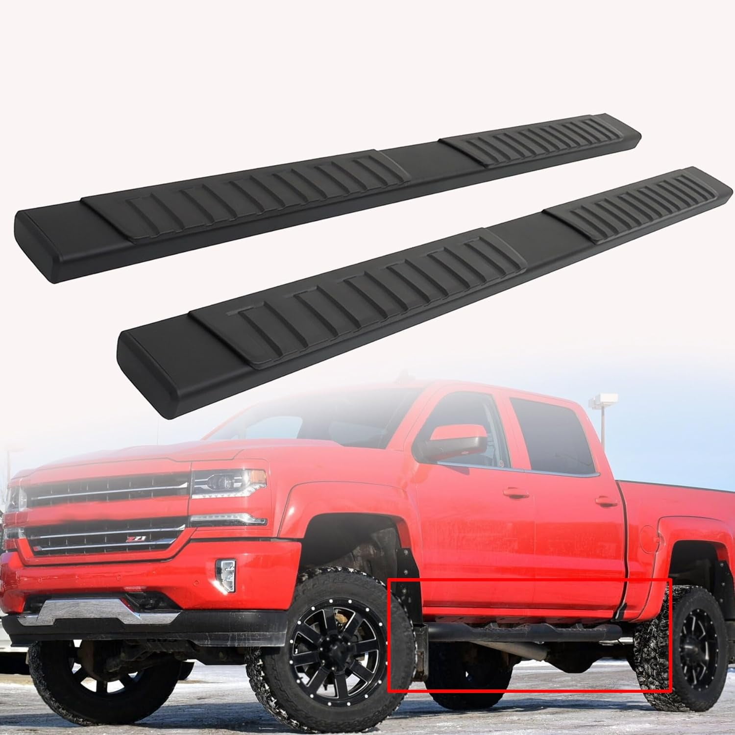 SHZAITOR 6 Inches Side Steps Running Boards Replacement for Silverado ...