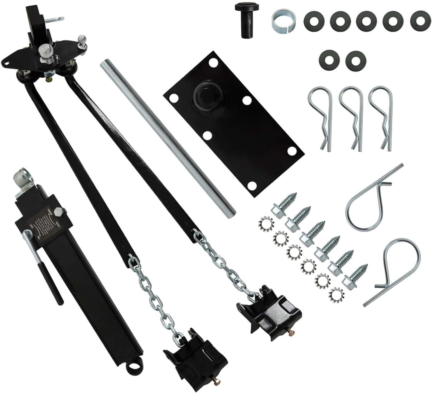 SHZAITOR 800lb RV Weight Distribution Hitch for Trailer Adjustable with ...