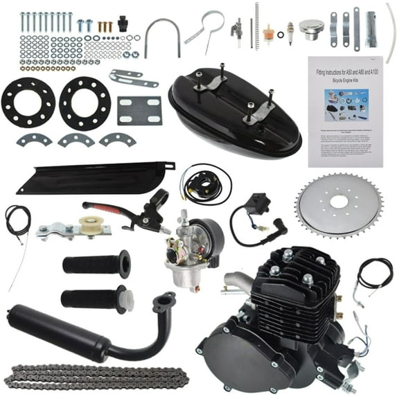 SHZAITOR 80cc engine 2 Stroke Motor Kit Petrol Gas Motorized Bicycle ...