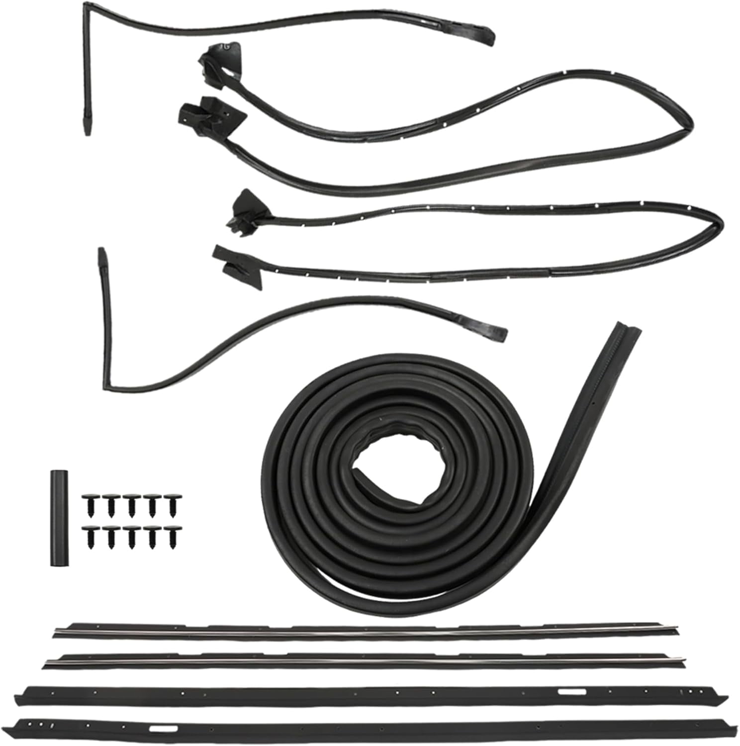 SHZAITOR 9pc Roof Rail Window Door Trunk Seal Weatherstripping Kit ...