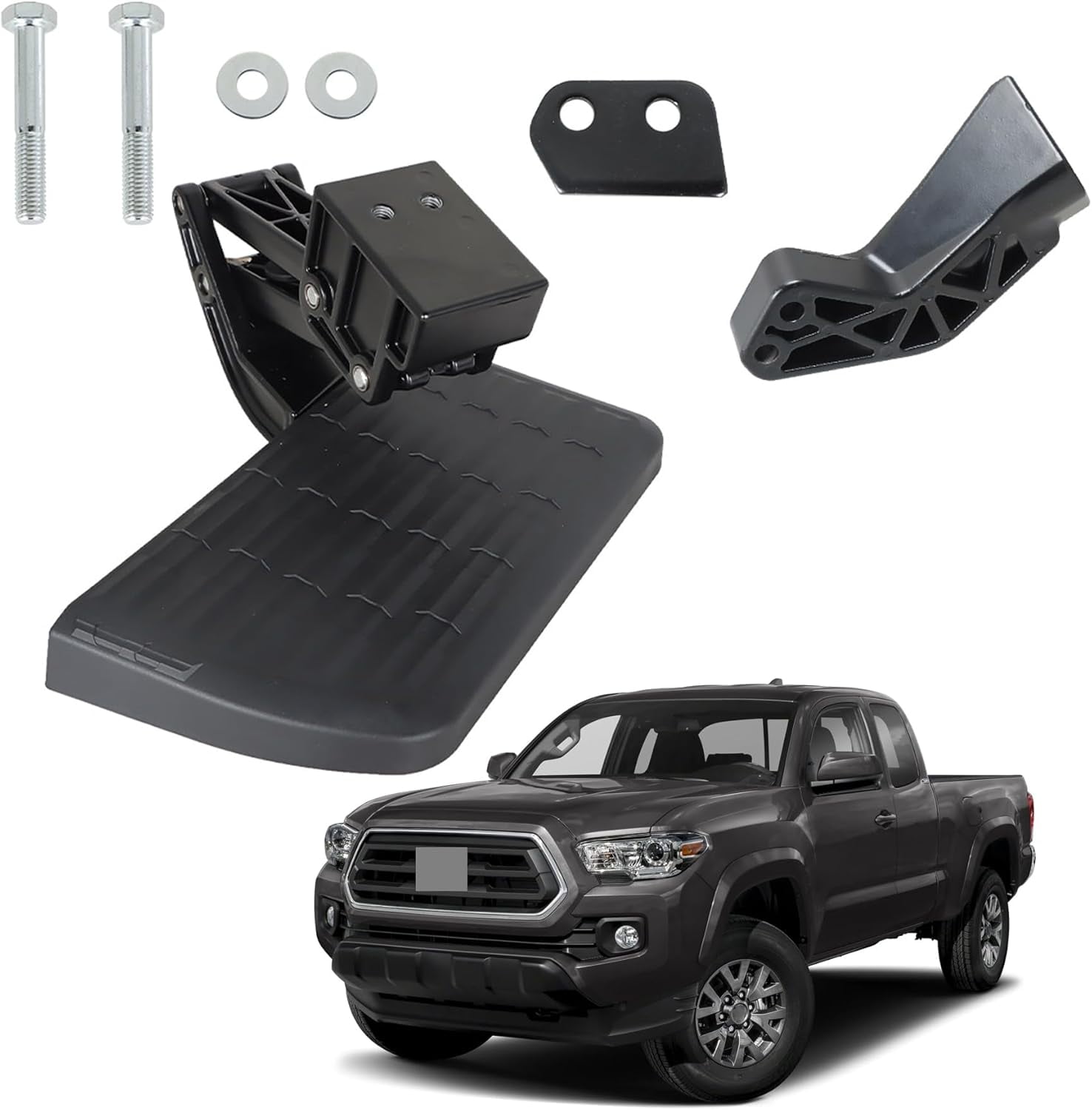 SHZAITOR Black Bed Bumper Tailgate Step Replacement for 2012-2023 ...