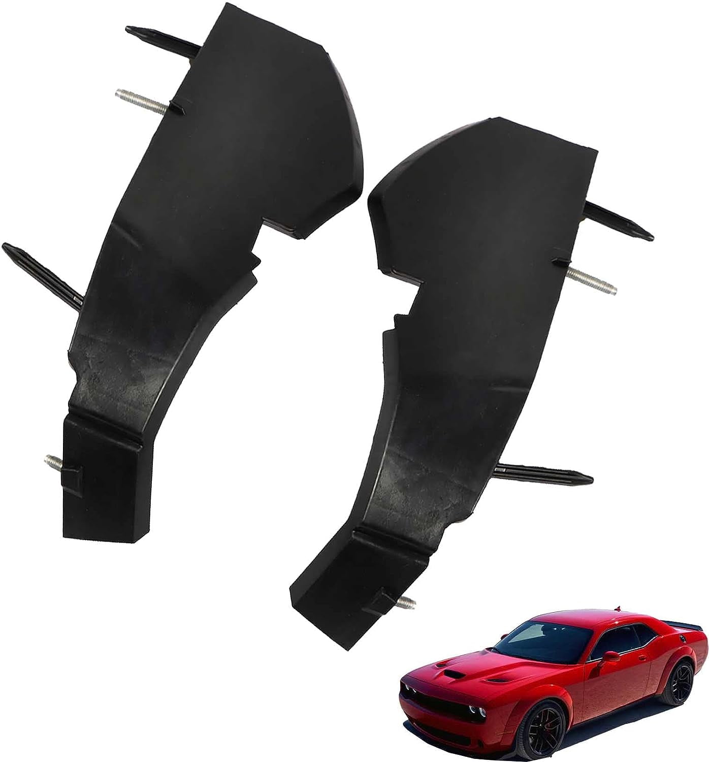 SHZAITOR Black Front Fascia Bumper Bracket Right Left Side Replacement ...