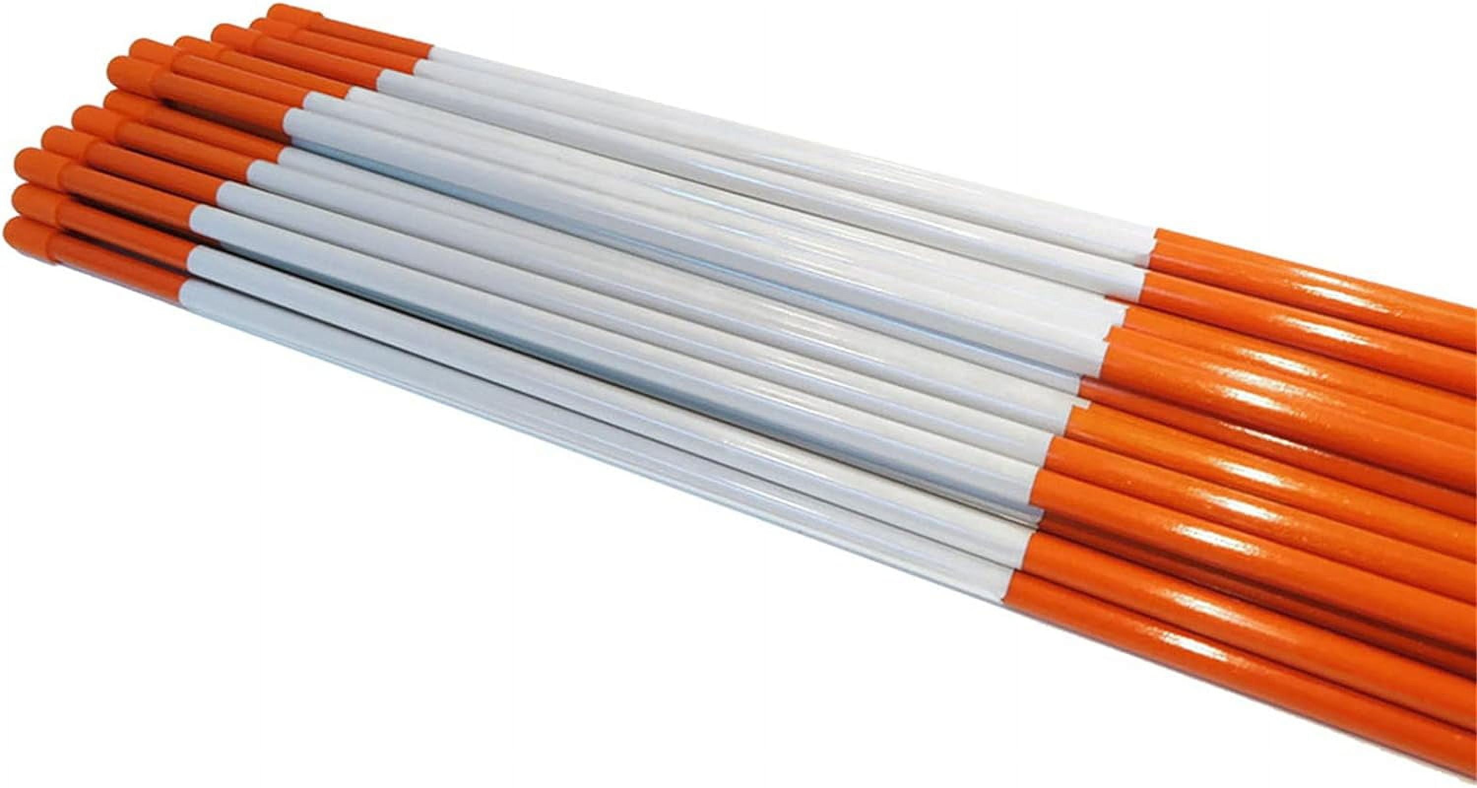 SHZAITOR Driveway Markers, Fiberglass Snow Stakes Reflective Driveway ...
