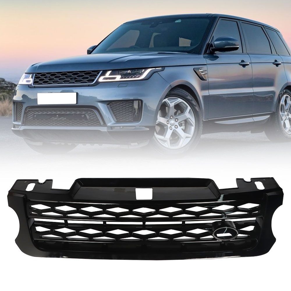 SHZAITOR For 14-17 Range Rover Sport LR054767 Black Mesh Front Upper ...