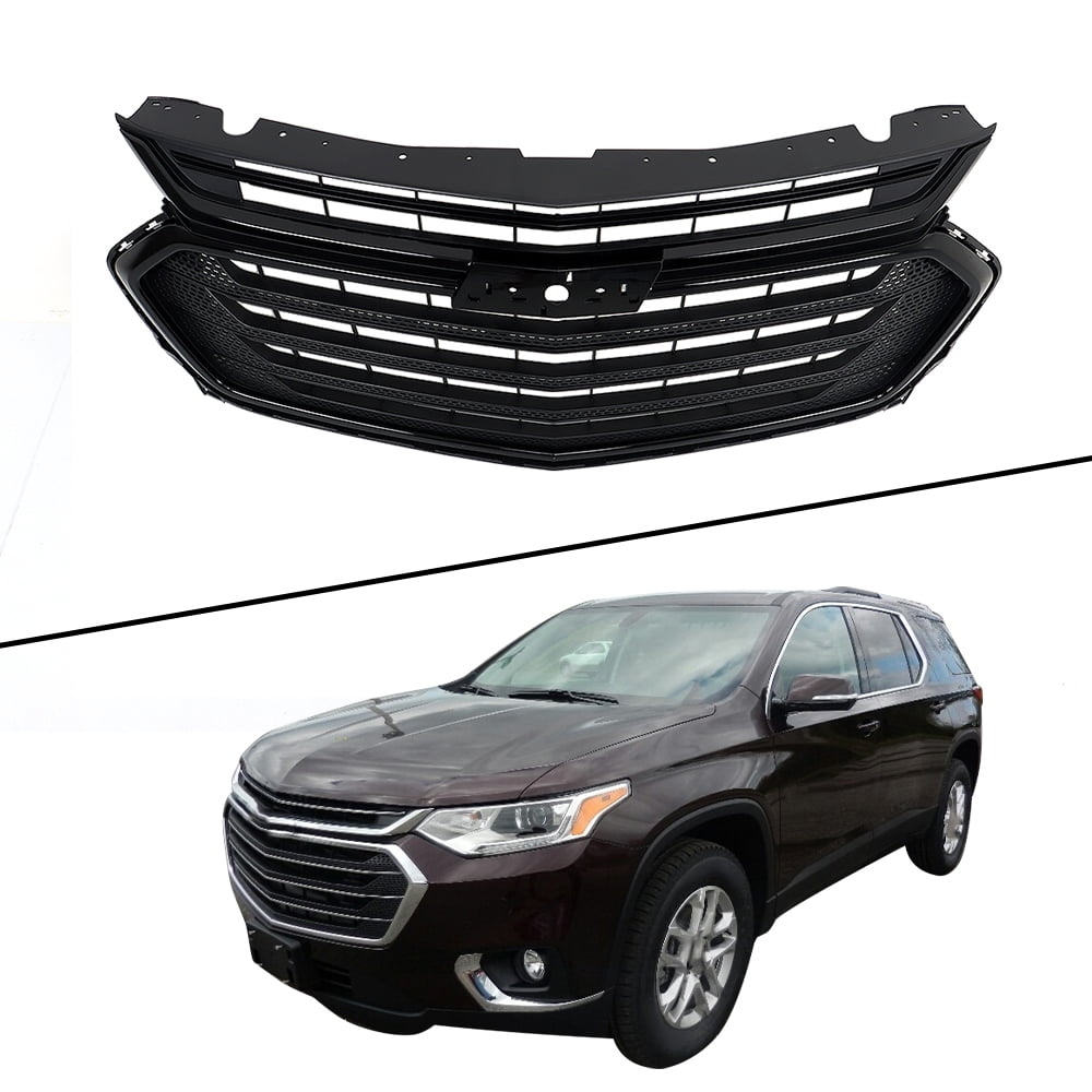 SHZAITOR For 2018 2019 2020 2021 Chevrolet Traverse Front Upper Grille ...