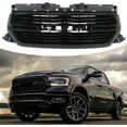 SHZAITOR Front Bumper Grille High Gloss Black Frame with Base Assembly ...