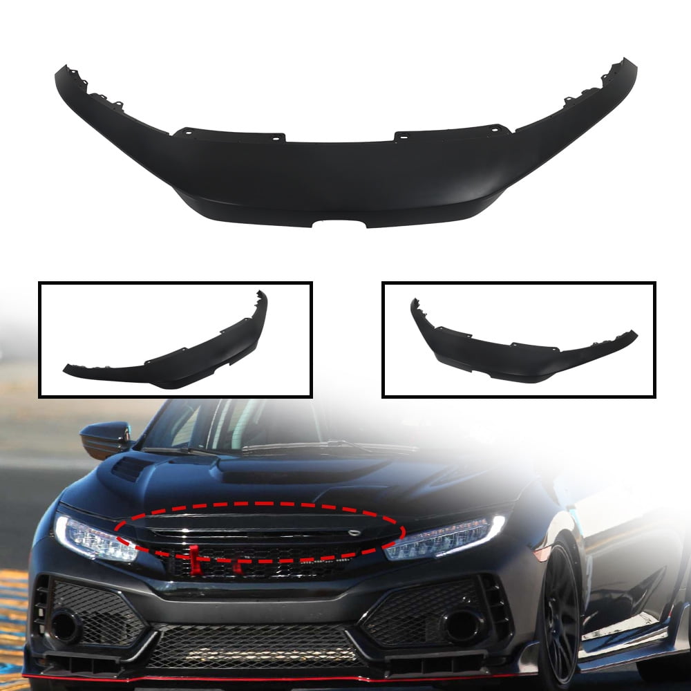 SHZAITOR Front Bumper Upper Grille Molding Cover Matte Black ...