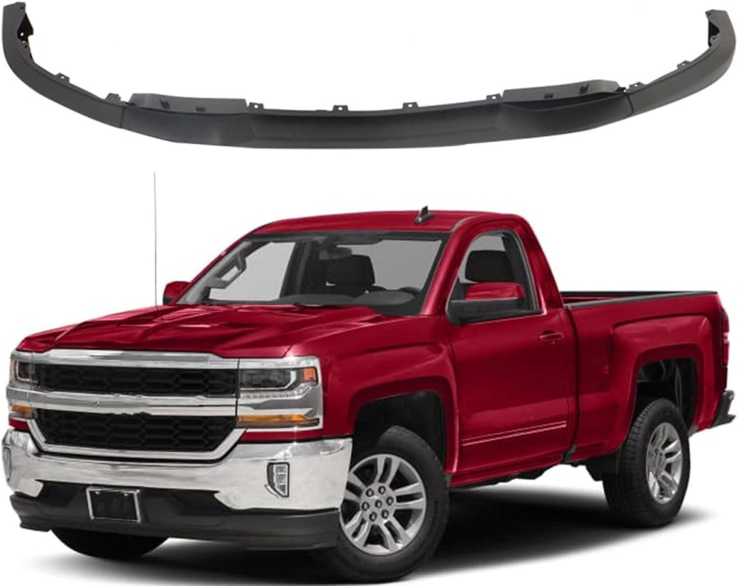 SHZAITOR Front Bumper Valance Replacement for Silverado 1500 2016 2017 ...