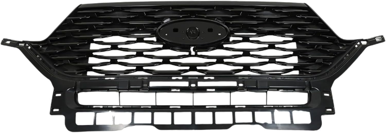 SHZAITOR Glossy Black Front Bumper Radiator Grill Grille Cover ...