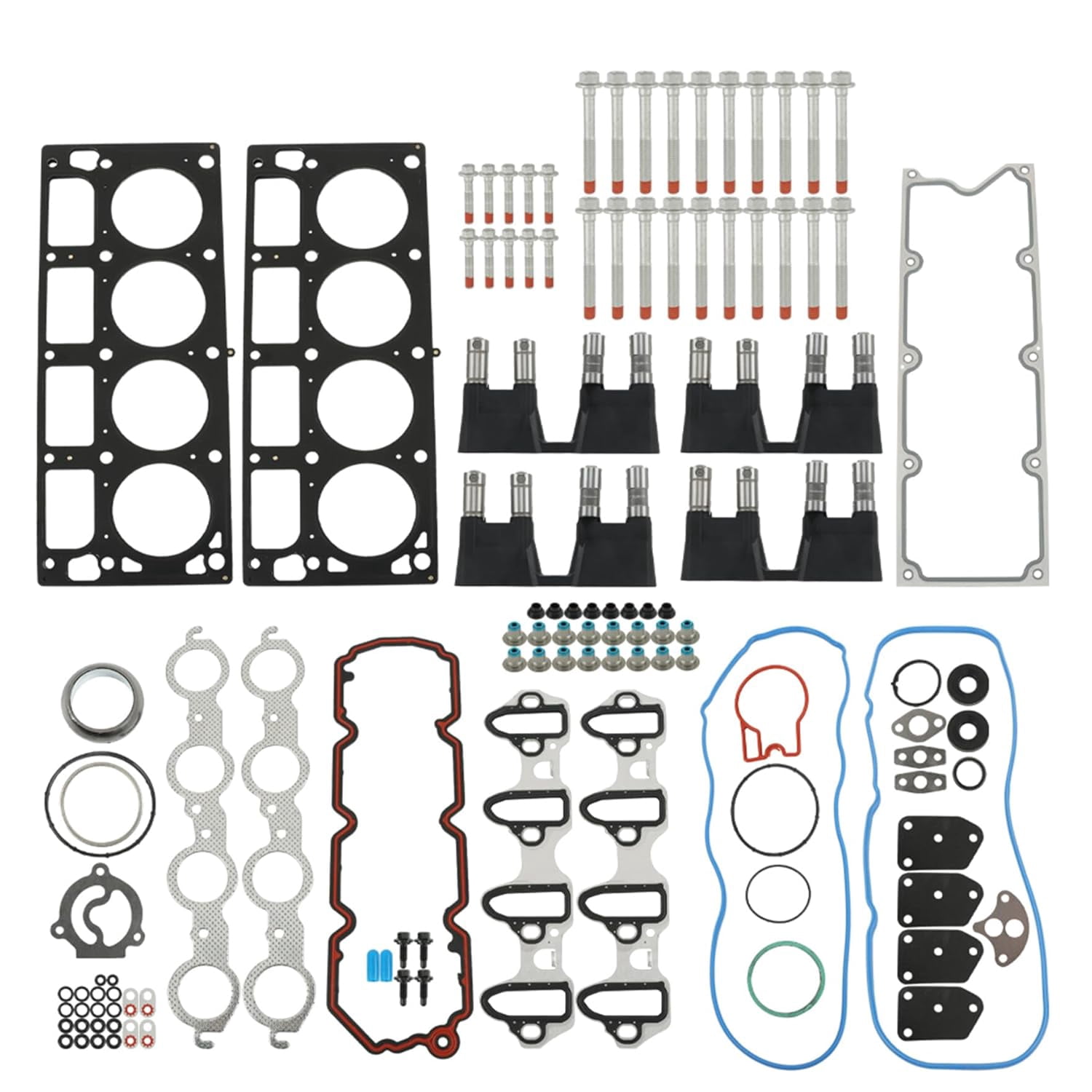 SHZAITOR Head Gasket Bolts Set Lifters and Guides Kit HS26191PT-1 ...