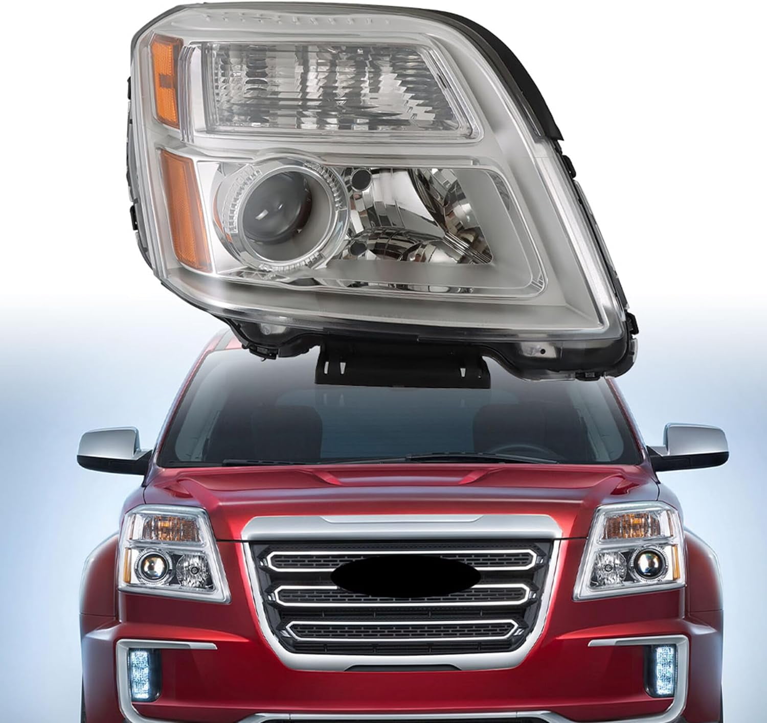 SHZAITOR Headlight Assembly Replacement for 2016-2017 Terrain Halogen ...