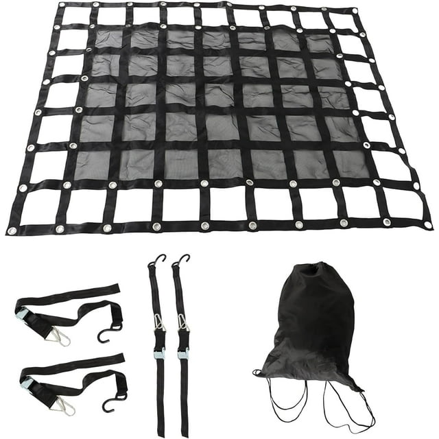 SHZAITOR Heavy Duty Cargo Net, Adjustable Trailer Cargo Net, Cargo Net ...