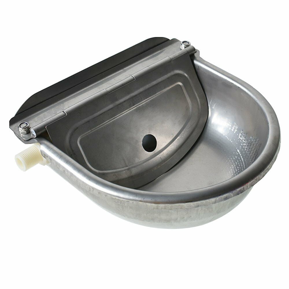 SHZAITOR New Auto Refill Stainless Steel Water Trough Bowl Drinking ...