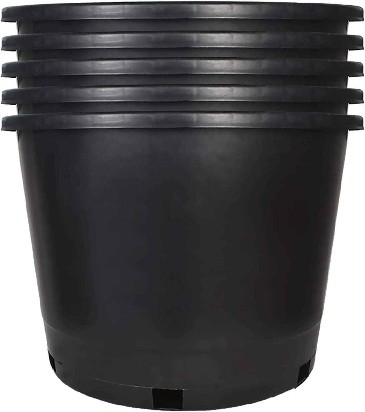 SHZAITOR 25 Gal Plastic Grow Planter, Injection Molded Nursery Pot for ...