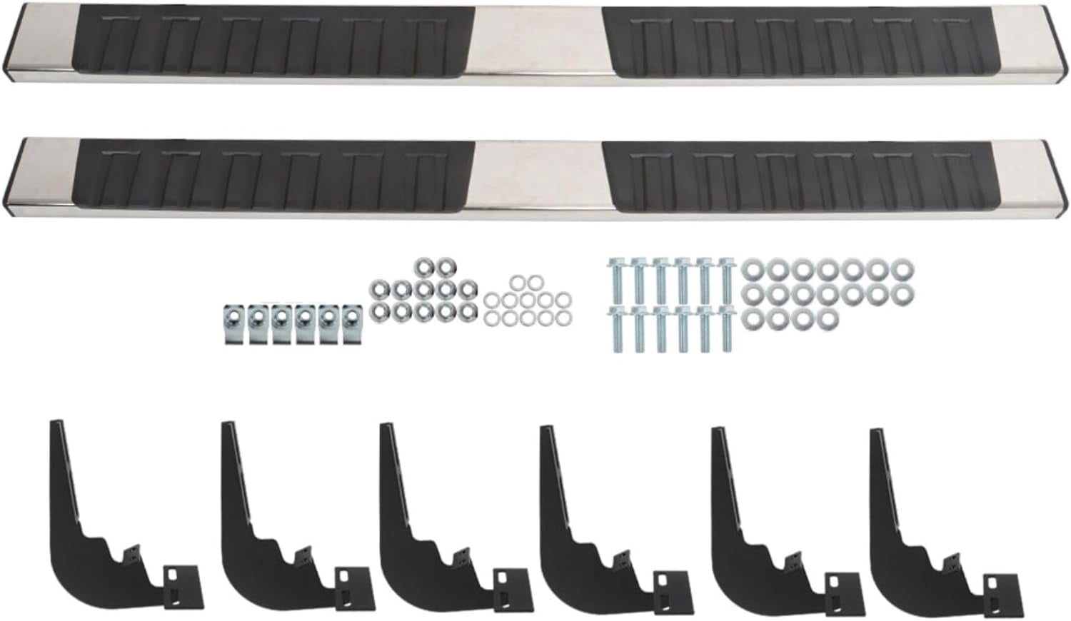 SHZAITOR Pair Kit 6 Inchs Running Boards Side Steps Replacement for ...