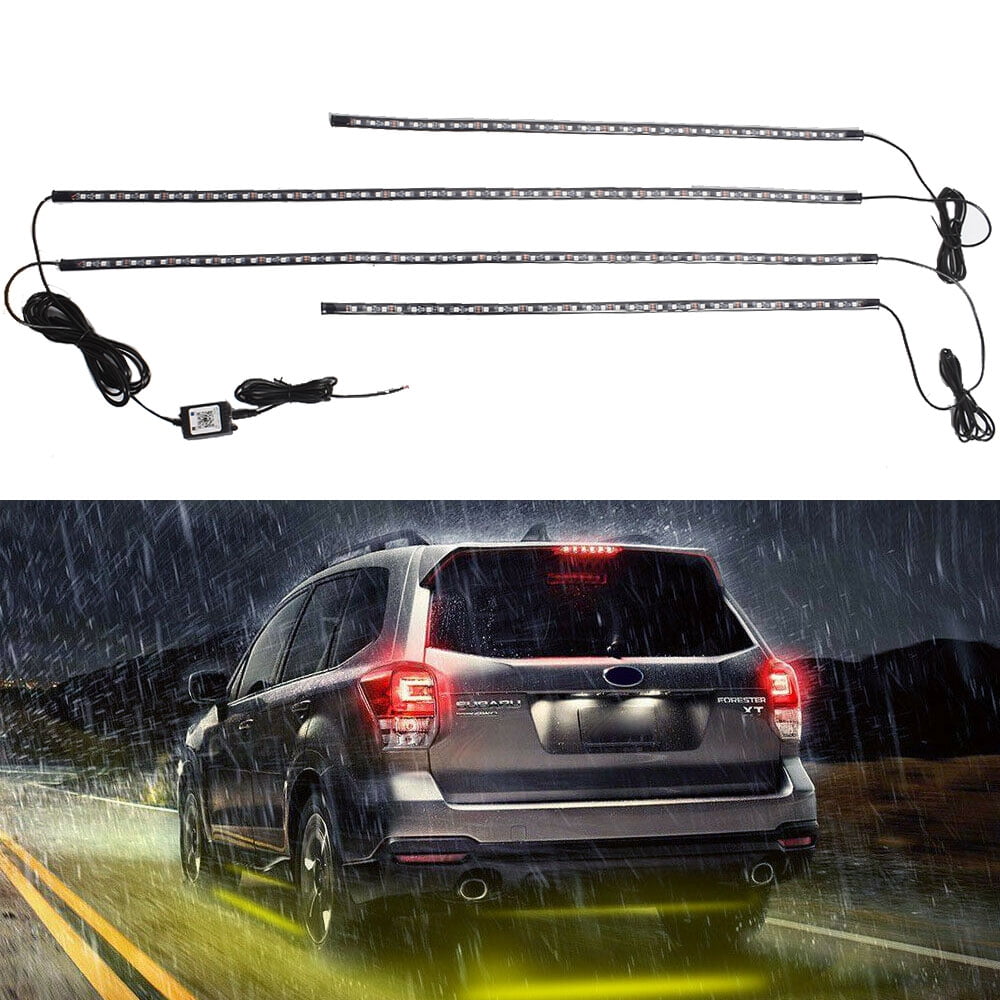 SHZAITOR RGB Led Dreamcolor Car Underglow Lights Music Bluetooth App ...