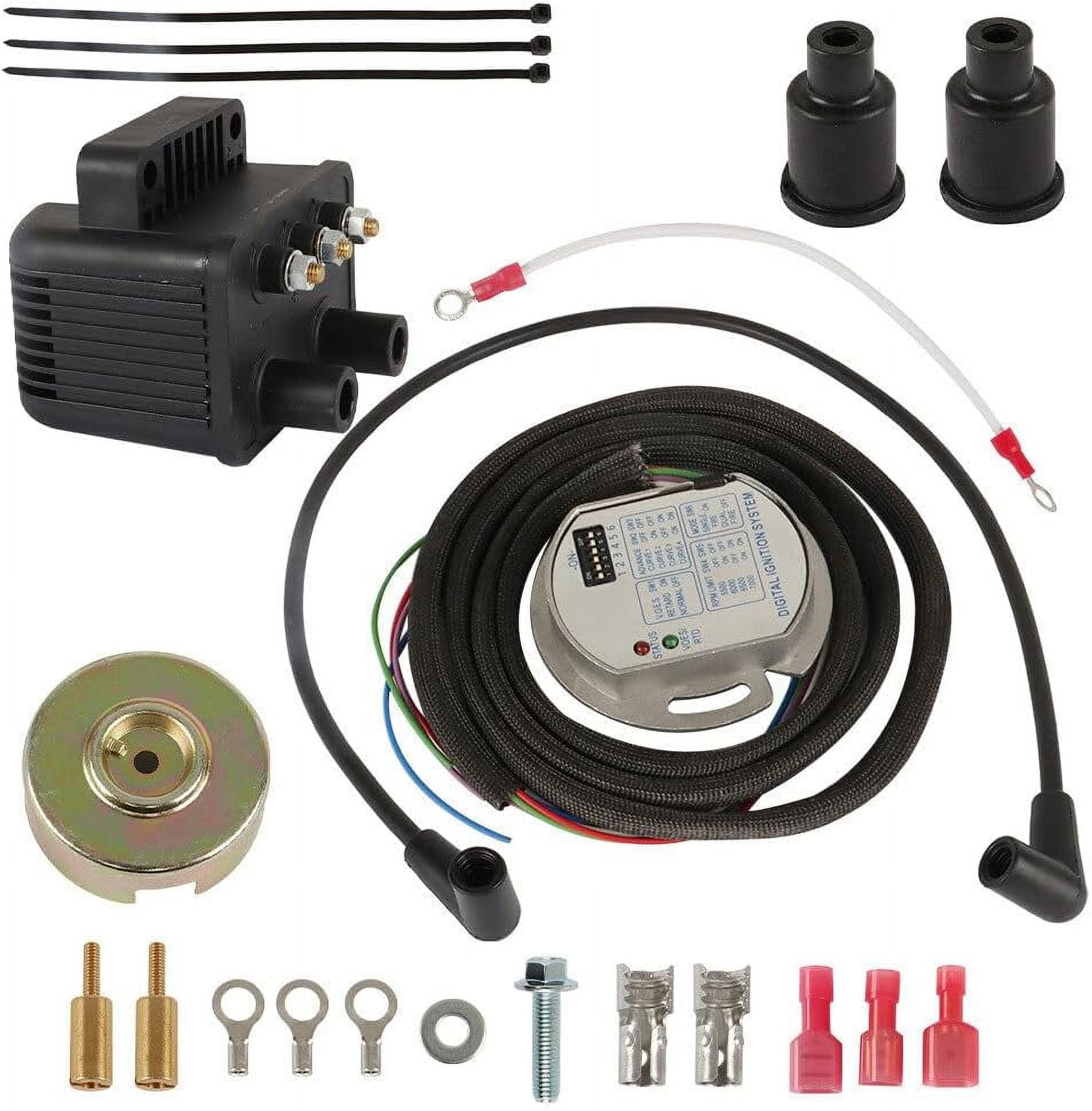 SHZAITOR Single Fire Programmable Ignition Coil Kit For 1970-2003 Evo ...