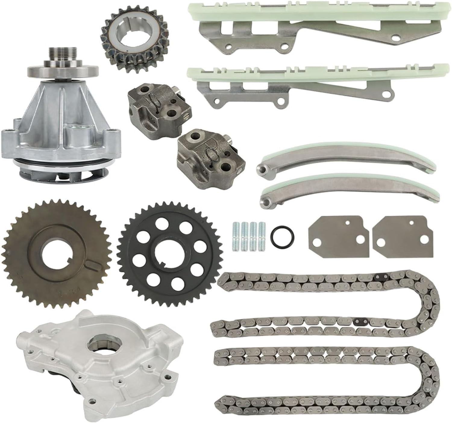 SHZAITOR Timing Chain Kit Oil Pump Water Pump Replacement for Ford F150 ...