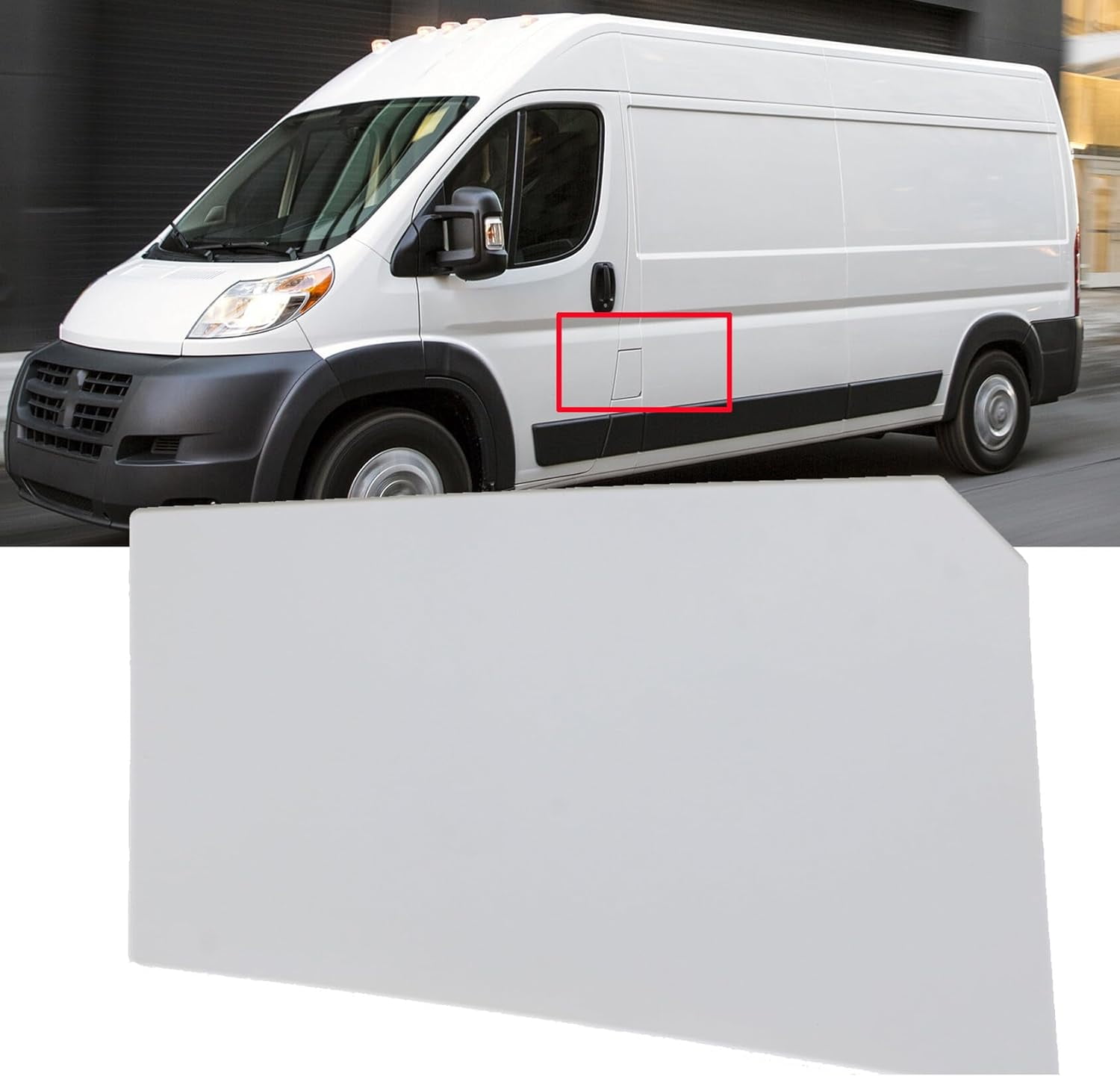 SHZAITOR White Fuel Fill Door Replacement for 2014-2021 Ram ProMaster ...