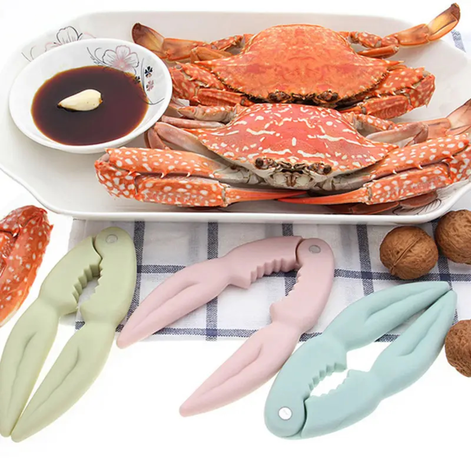SHZCXKJ Random Color Crab Shellfish Tool Kit with 1pc Hairy Crab Claw ...