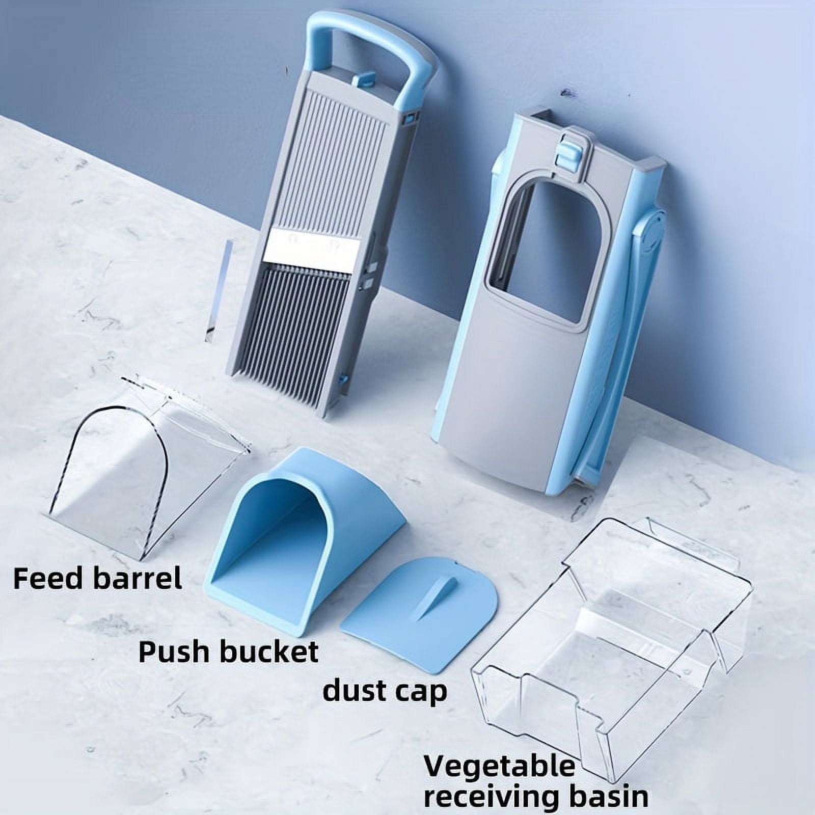 SHZHHFKJCX Durable Manual Mandoline Slicer Set with Sharp Stainless ... SHZHHFKJCX Durable Manual Mandoline Slicer Set with Sharp Stainless ...