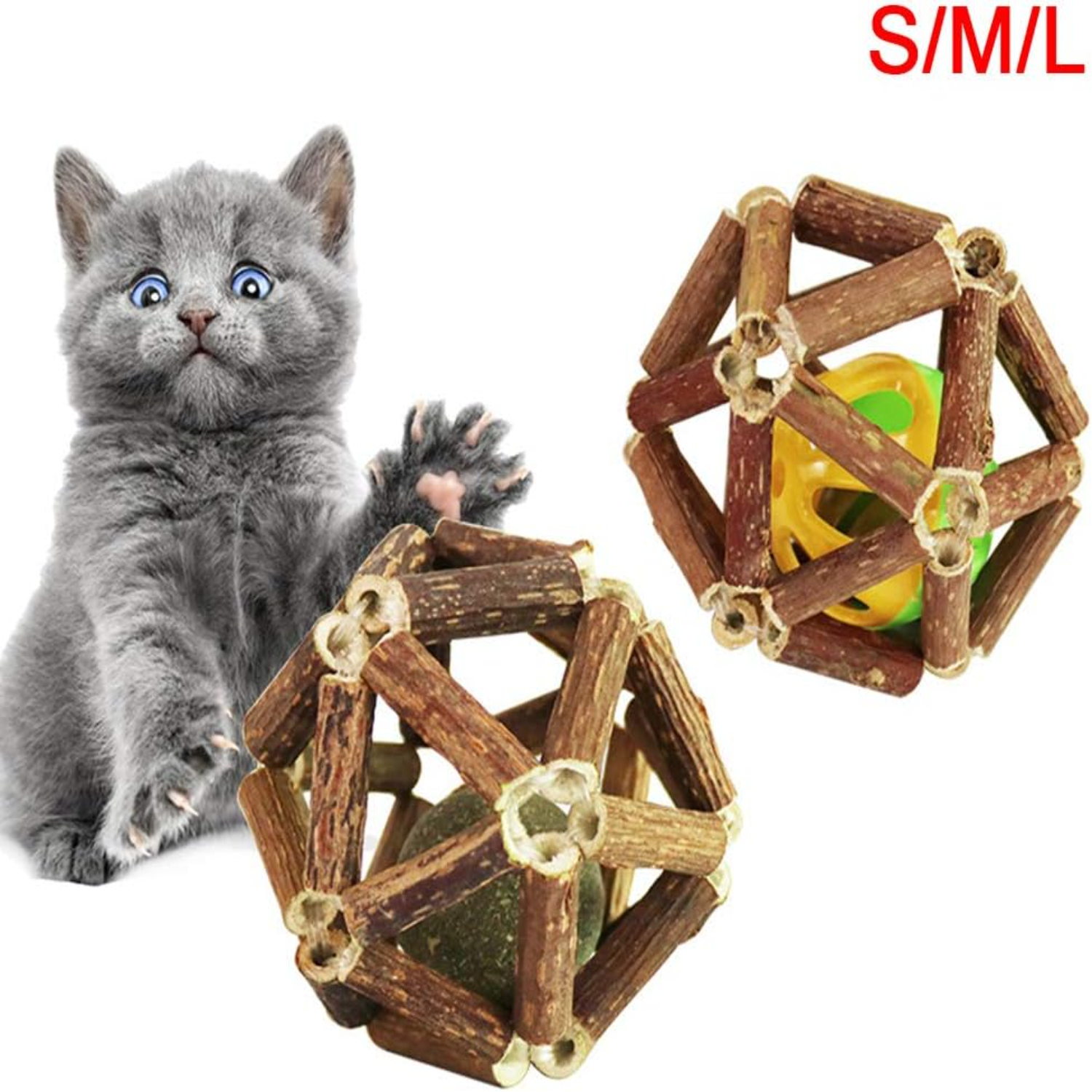 SHZHHFKJCX Enhanced Premium Dental Catnip Chew Toy Set with Silvervine ...