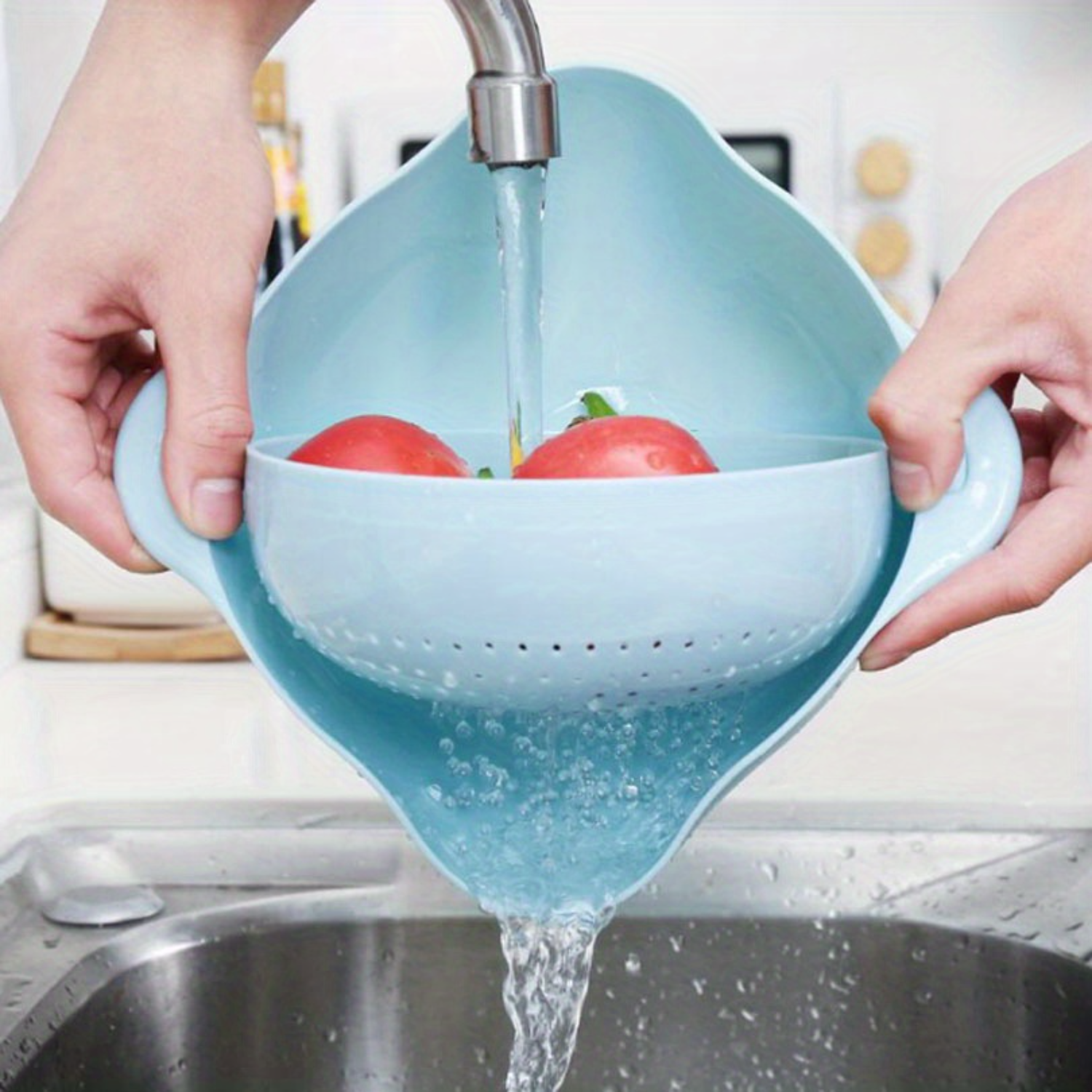 SHZHLAIFUZB Efficient and Space-Saving Dual-Layer Wheat Straw Kitchen ...