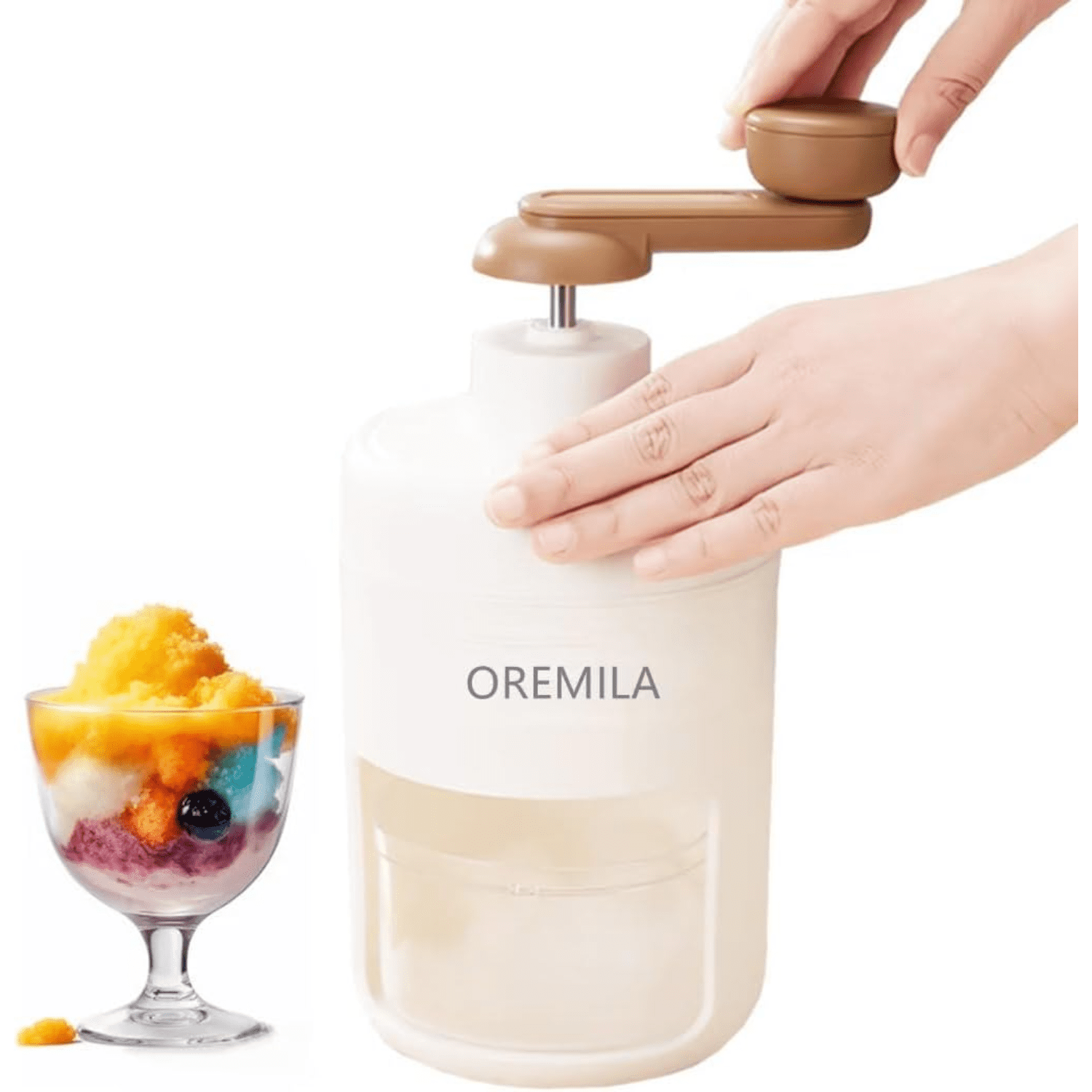 SHZHLAIFUZB Portable Manual Slushie Machine - Crushed Ice Maker with ...