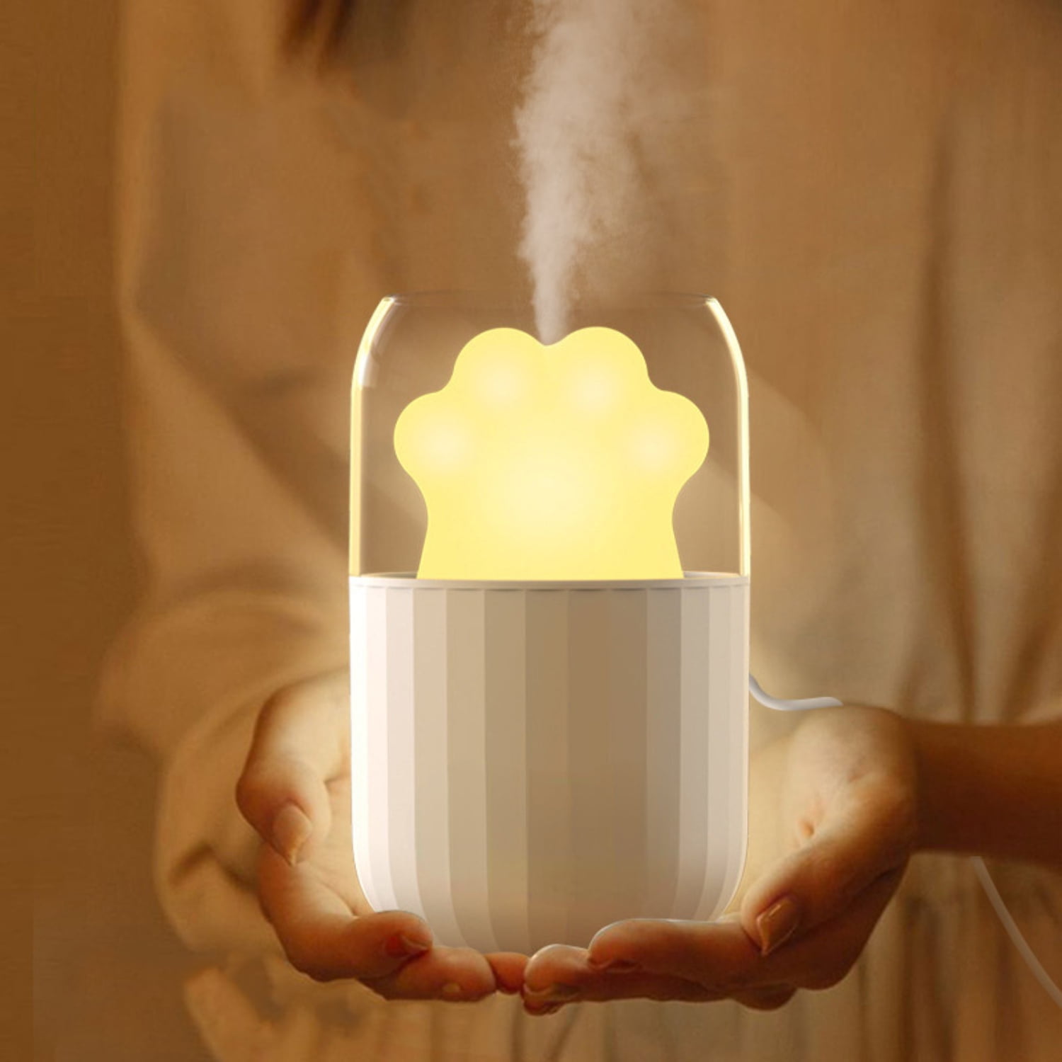 SHZHLAIFZB Cute Mini Cat Claw Emotional Light Humidifier for Breathing ...