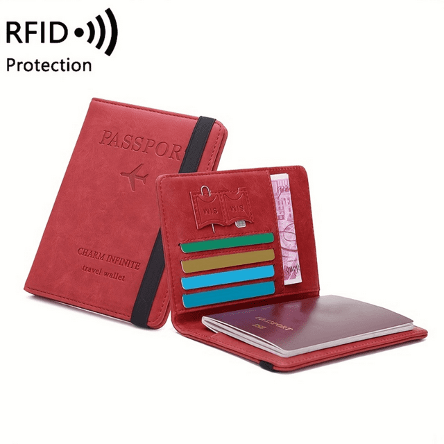 SHZHMX Stylish and Secure RFID Multi-card Passport Bag - Anti-theft ...