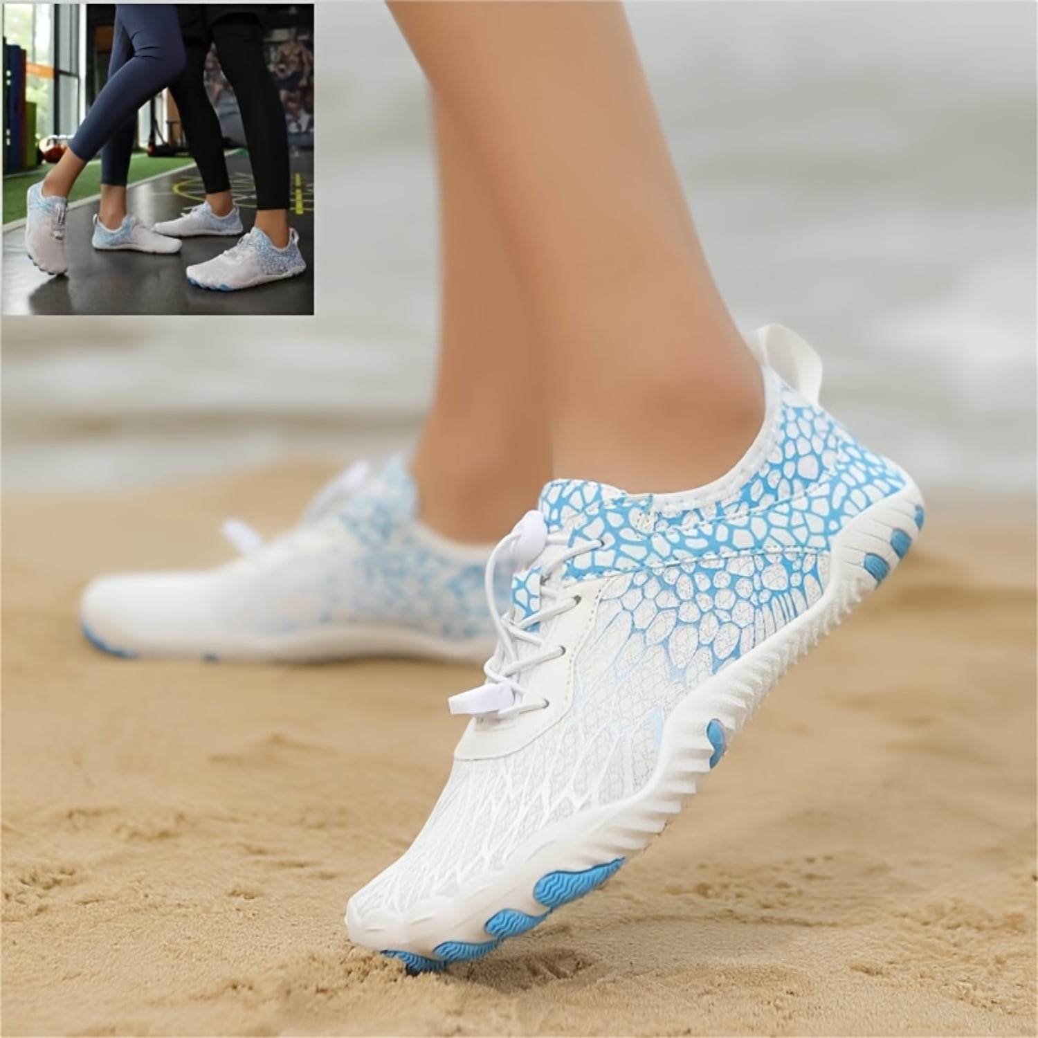 SHZHPQFJY Quick-Dry Lightweight Aqua Barefoot Swim Shoes for Women ...
