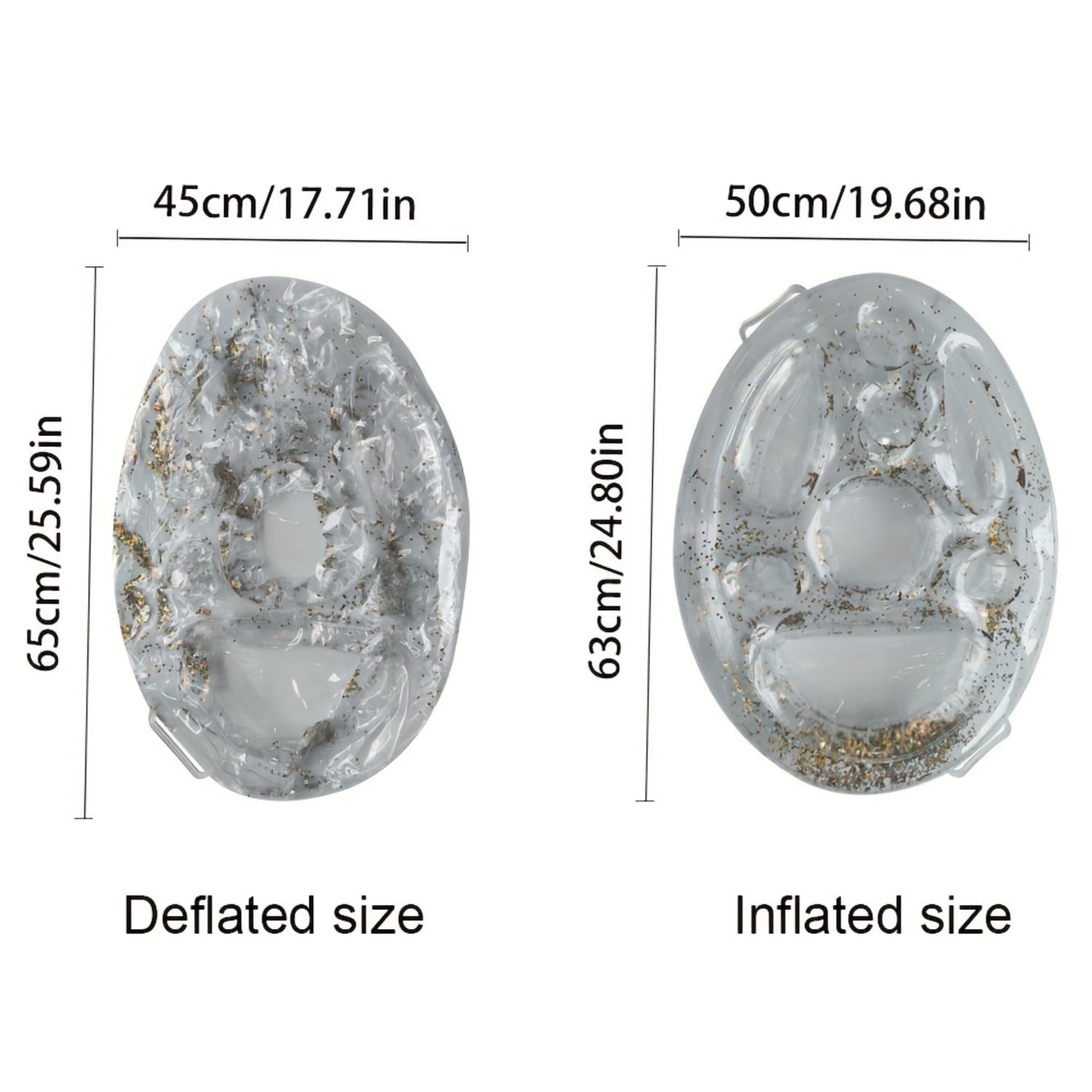 SHZHRUKUNSHM Transparent Sparkling Inflatable Drink Holder - Floating ...