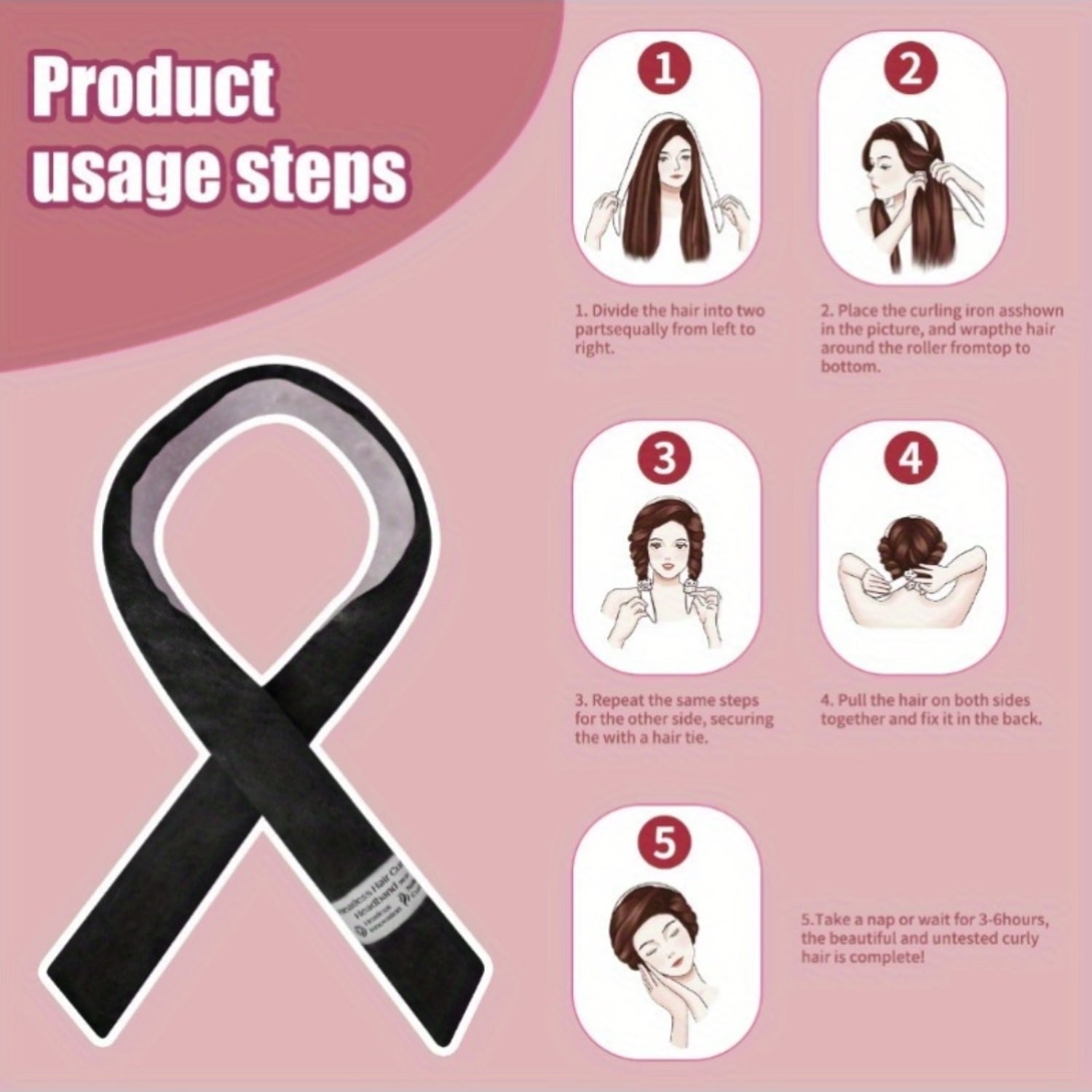 SHZHYIQIMR Gorgeous Heatless Hair Curling Set - Enhance Your Curls with ...