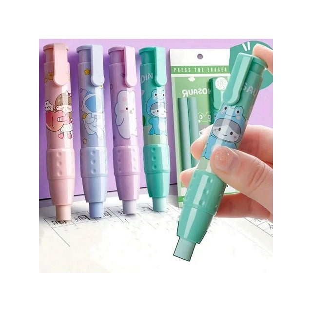 SHZHYIQIMR Stretchable Creative Push Design Eraser No Residue No Trace ...