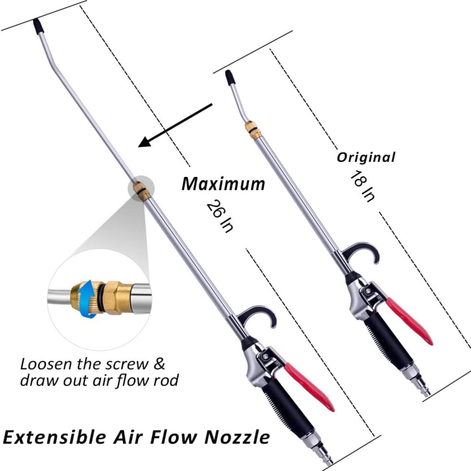 SHZHYUESONGKJ Extensible High Volume Powerful Pneumatic Air Blow Gun ...