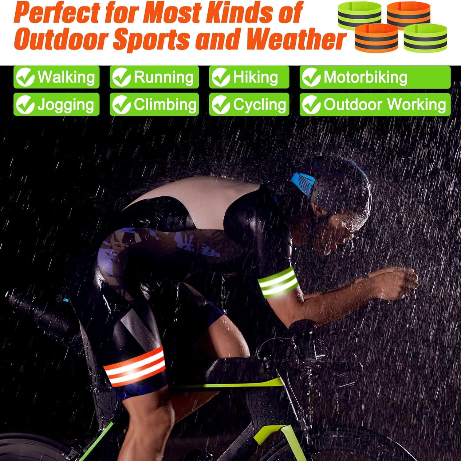 SHZHYUESONGKJ Ultimate Safety High Visibility Reflective Bands - 48 ...